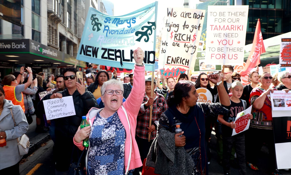 New Zealand Teachers Stage Country's Largest Education Strike ...
